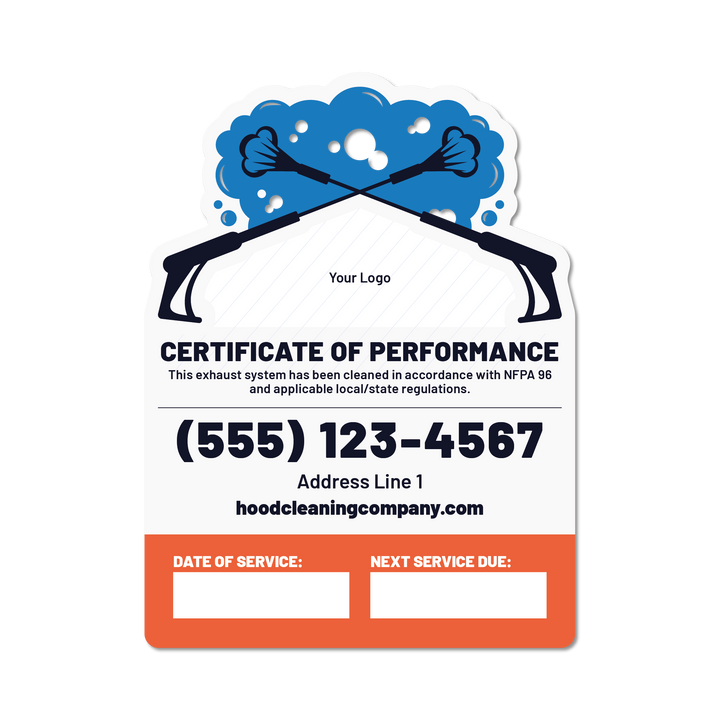 Hood Cleaning Stickers – Stickymade