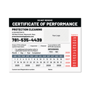 Hood Cleaning Stickers – Stickymade